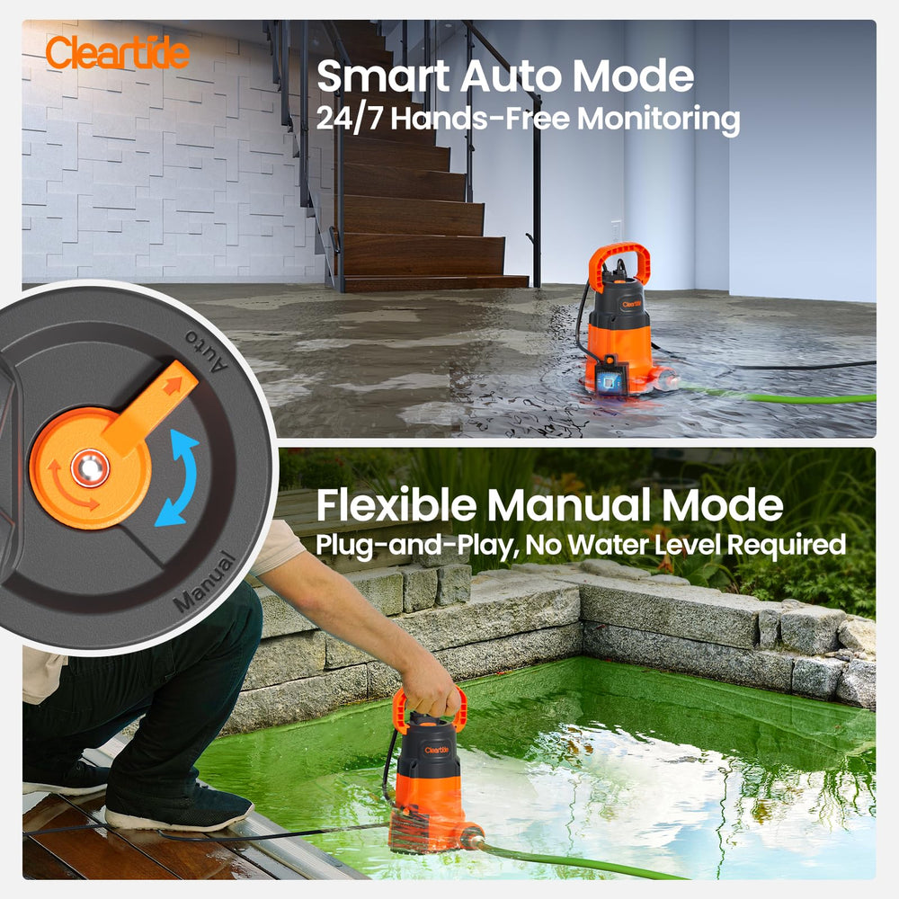 Smart Submersible Utility Pump for Pool, Basement, Crawlspace & Pond ...